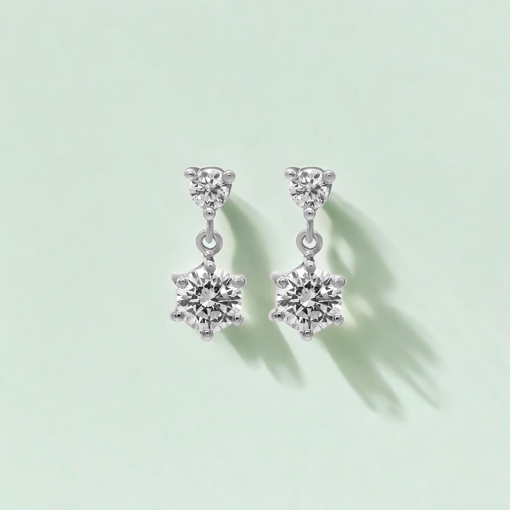 Classy Drop Earrings with Dazzling Stones – sterluv.in