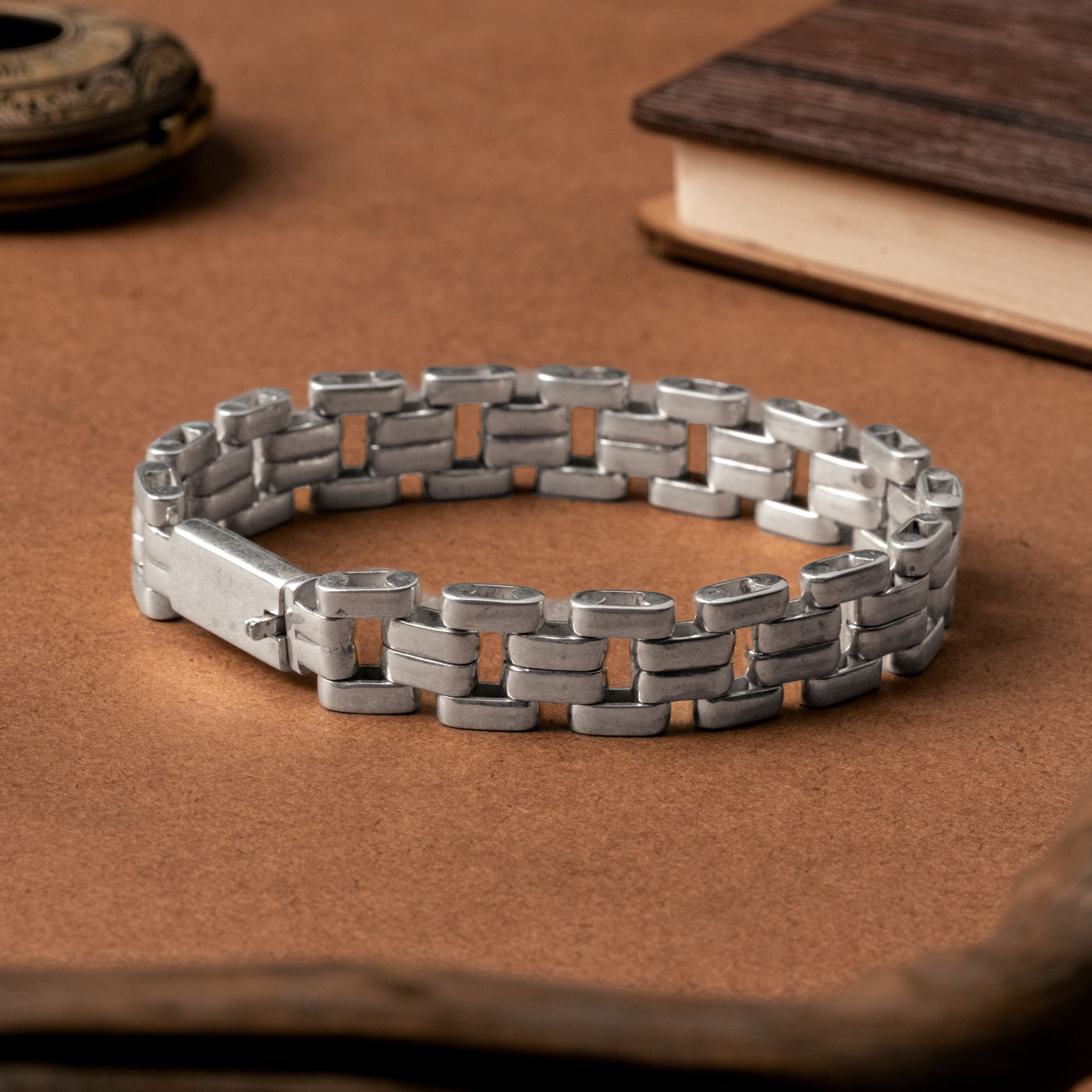 Stalwart Chain Bracelet Mens Sterling Silver - Perfect Office Wear ...