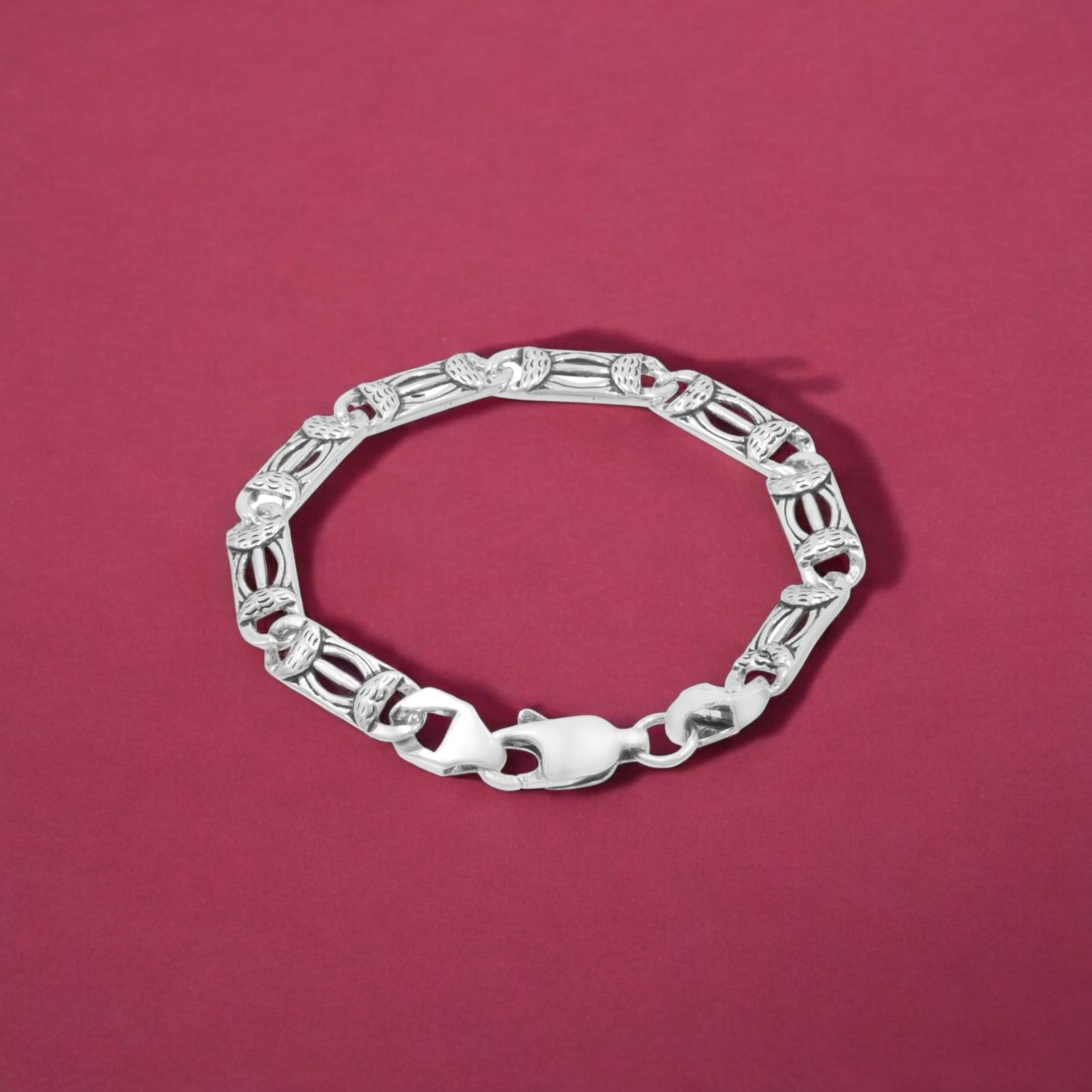 Edgy Cable Style Chain Bracelet | Office Wear | Sterling Silver – Sterluv